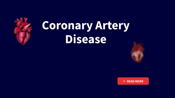 Coronary Artery Disease Lecture | Genially