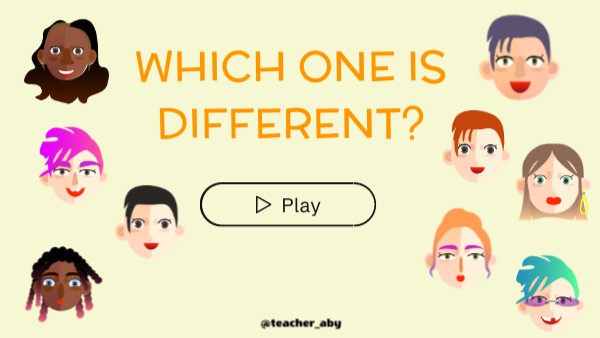 WHICH ONE IS DIFFERENT? | Genially
