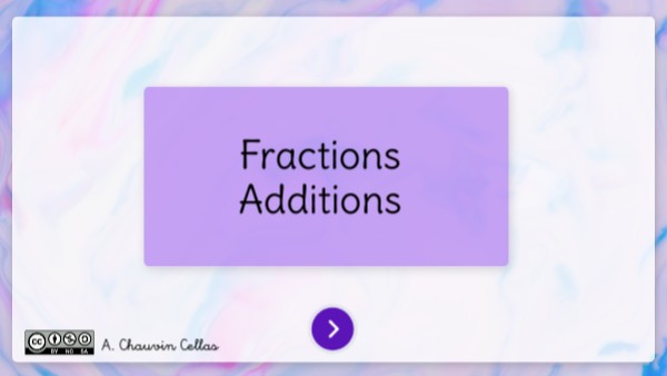 ExCV addtions fractions 4eme | Genially