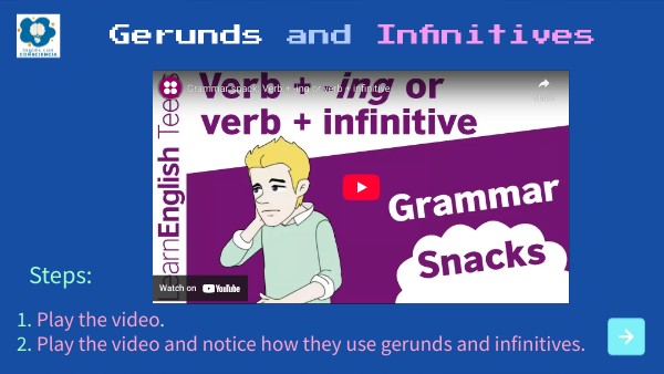 Gerunds and Infinitives A2