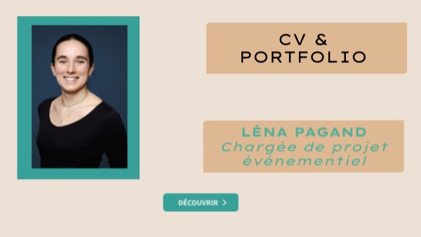 CV et Portfolio Léna PAGAND | Genially