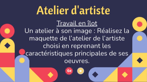 COURS - 6e - L'atelier | Genially