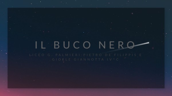 IL BUCO NERO PIETRO E GIOELE | Genially