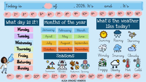 Class Calendar | Genially