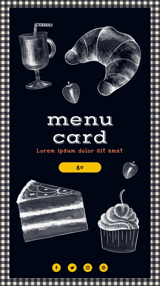 MOBILE MENU CARD | Genially