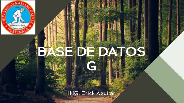 BASE DE DATOS G | Genially