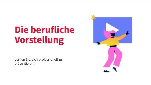 Die berufliche Vorstellung | Genially