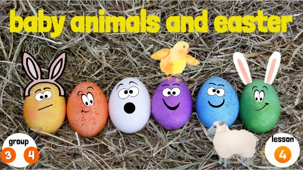Gr 3-4 Topic Baby animals easter | Genially