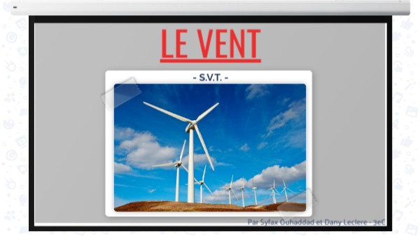 LE VENT - SVT - 3e | Genially