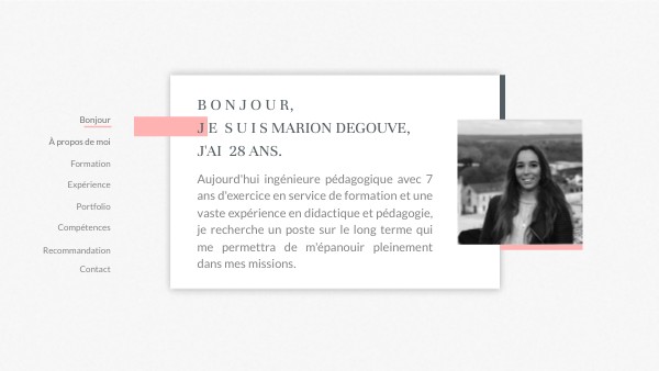 CV MARION | Genially