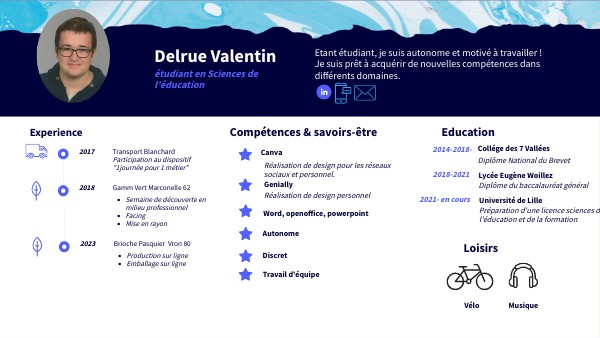 CV de Valentin DELRUE
