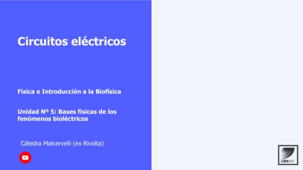 Biofísica - Circuitos eléctricos | Genially