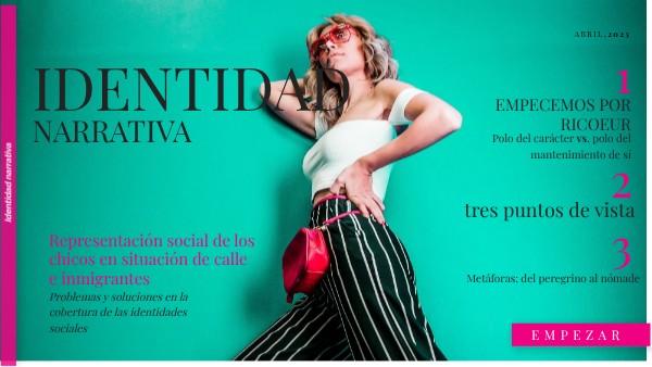 U 3 Identidad narrativa parte I, con audio | Genially