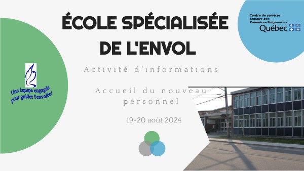 Formation Nouveaux - présentation Envol | Genially