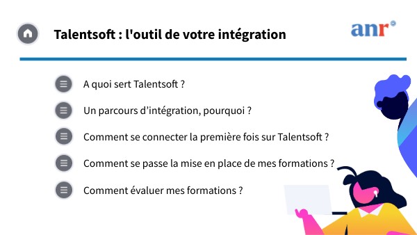 Parcours d'intégration | Genially