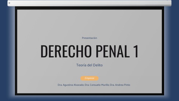 Derecho Penal 1, capítulo 4 | Genially