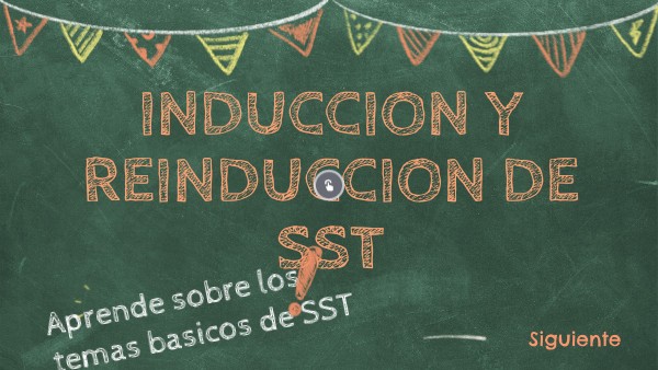 INDUCCION Y REINDUCCION DE SST | Genially