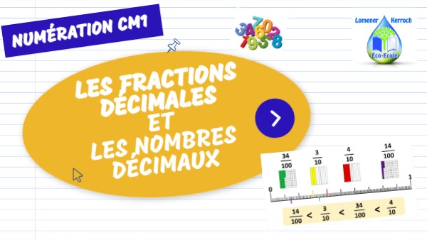 Les fractions décimales et les nombres décimaux 2022