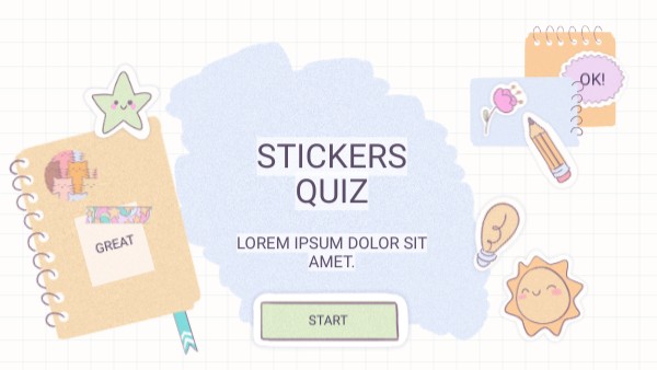 STICKERS QUIZ | Genially