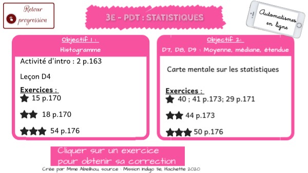 3e- PDT : Statistiques