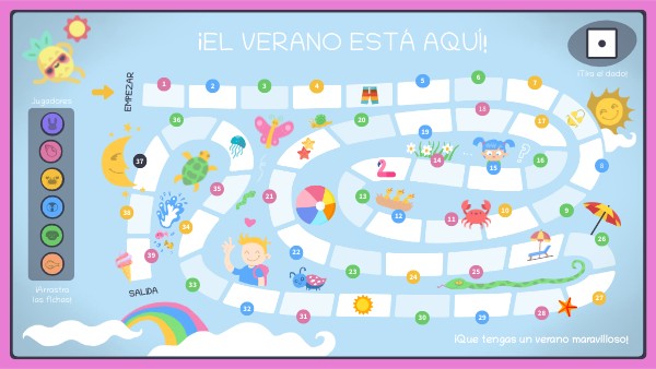 JUEGO DE MESA: VERANO - NIÑOS | Genially