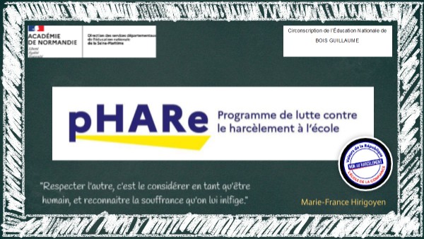 Programme pHARe Bois Guillaume | Genially