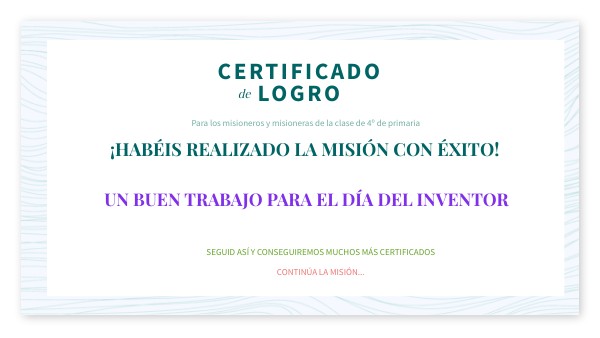 CERTIFICADO DE LOGRO | Genially