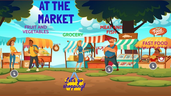 At the market | Genially