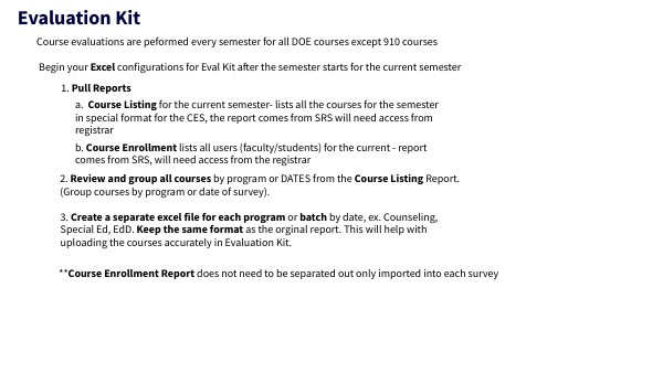 Evaluation Kit | Genially