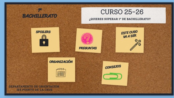 2425_TENER ÉXITO EN 1ºBACHILLERATO_ 2425 | Genially