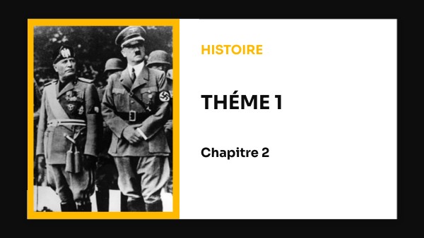 Hist 3ème Thème 1 Chap 2 | Genially