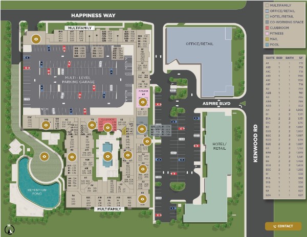 Aspire Kenwood Interactive Site Plan | Genially