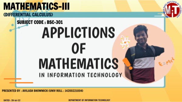 Mathematics 3 - it 420 | Genially