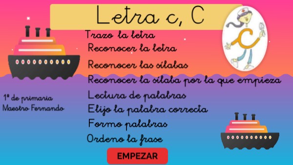 LETRA C , c