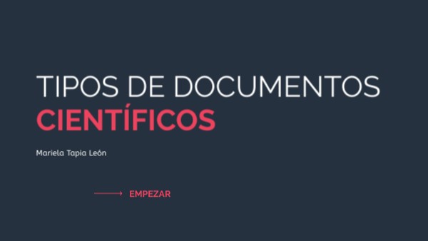 Tipos de documentos académi | Genially