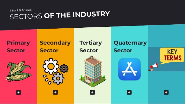 1.2 SECTORS OF THE INDUSTRY ' | Genially