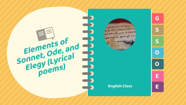 Sonnet, Ode, Elegy Elements | Genially