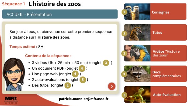 séquence 1 - Histoire des zoos | Genially