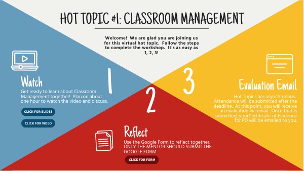 Hot Topic 1: Classroom Management | Genially
