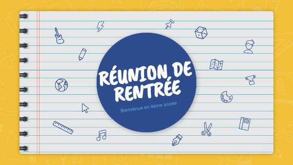 Réunion de rentrée | Genially