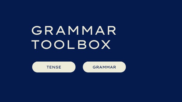 grammar toolbox | Genially