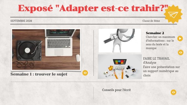 Exposé 3ème | Genially