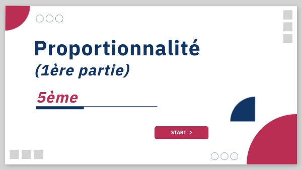 5ème - Proportionnalité (1) | Genially
