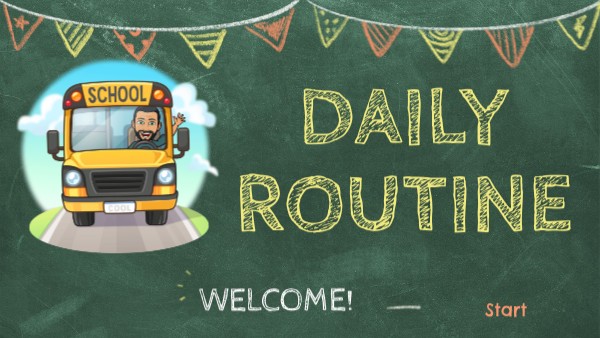 DAILY ROUTINE - KIDS | Genially
