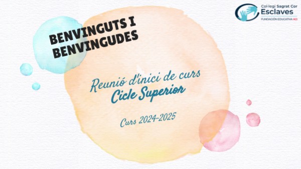 Reunió inici curs 24-25 Cicle Superior | Genially
