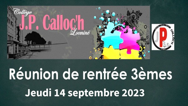 Réunion rentrée parents 2023 | Genially