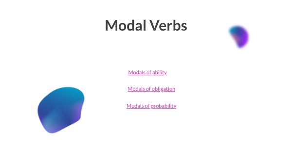 Modal Verbs | Genially
