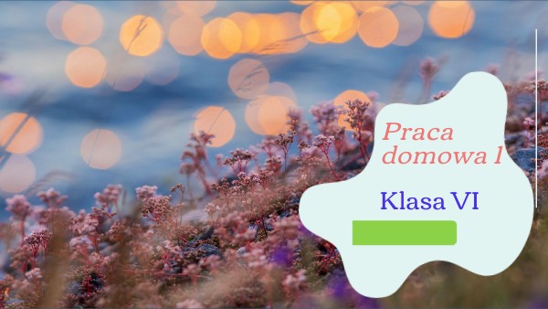 PD_klasa VI_lek1 | Genially