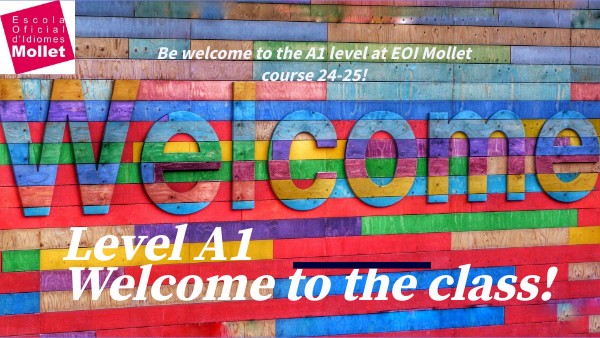 A1 Level presentation - EOI Mollet - 24-25 | Genially