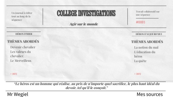 Devenir chevalier 5e | Genially